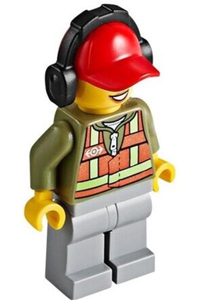 LEGO Male in Orange Safety Vest Minifigure trn236 | BrickEconomy