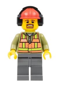 LEGO Male in Orange Safety Vest trn238 | BrickEconomy