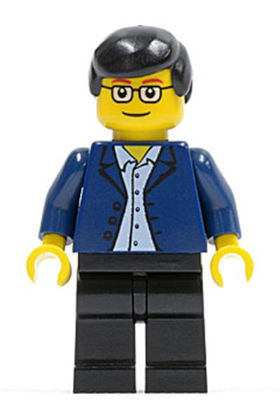 LEGO Male with Dark Blue Jacket Minifigure twn020 | BrickEconomy