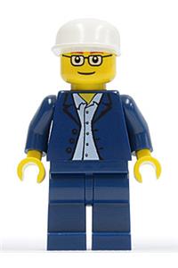 LEGO Male in Dark Blue Jacket Minifigure twn023 | BrickEconomy