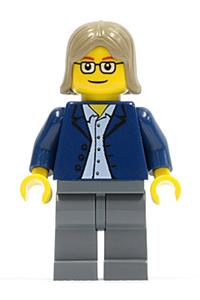 LEGO Male in Dark Blue Jacket Minifigure twn045 | BrickEconomy