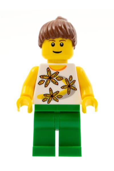 LEGO Female with Reddish Brown Ponytail Hair Minifigure twn064 ...