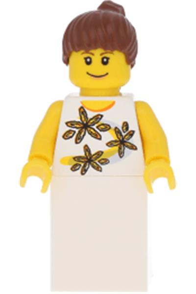 LEGO Female with Reddish Brown Ponytail Hair Minifigure twn065 ...