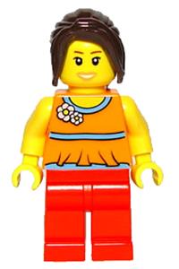 LEGO Female in Orange Halter Top twn098 | BrickEconomy