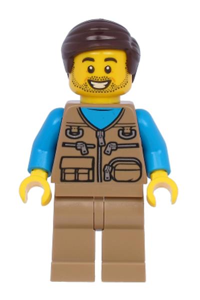 LEGO Male with Dark Tan Vest Minifigure twn398 | BrickEconomy