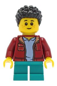 LEGO Boy in Dark Red Jacket Minifigure twn410 | BrickEconomy