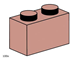 LEGO 10003 1x2 Sand Red Bricks | BrickEconomy
