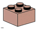 LEGO 10004 2x2 Sand Red Bricks | BrickEconomy