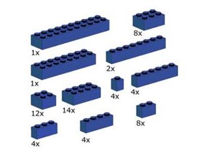 LEGO 10009 Assorted Blue Bricks | BrickEconomy