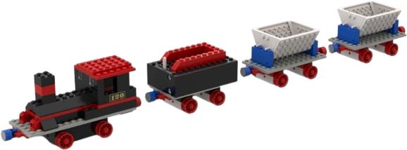 LEGO 120 Complete Freight Train Set with Tipper Trucks | BrickEconomy