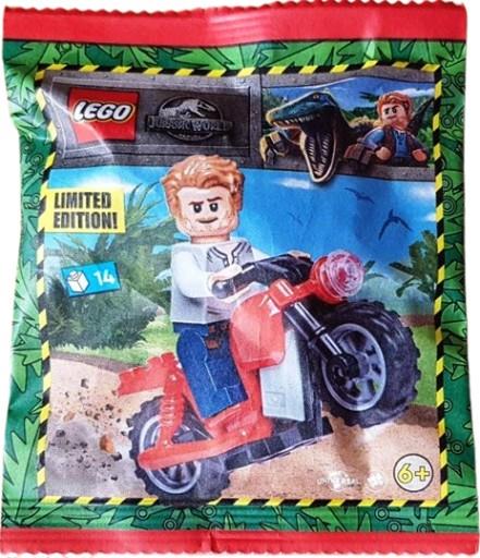 LEGO 122333 Jurassic World Owen with Motorcycle | BrickEconomy