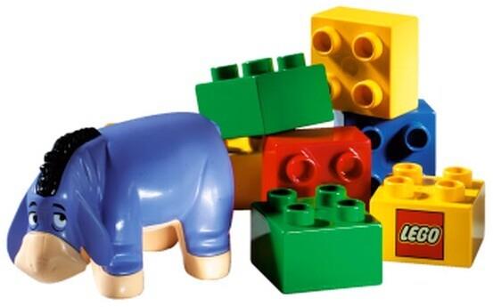 LEGO 2977 Duplo Winnie the Pooh Eeyore and the Little Raincloud ...