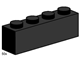 LEGO 3468 1x4 Black Bricks | BrickEconomy