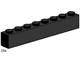 LEGO 3478 1x8 Black Bricks | BrickEconomy
