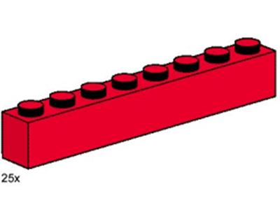 LEGO 3482 1x8 Red Bricks | BrickEconomy