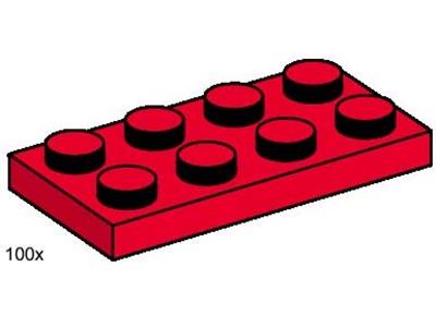 LEGO 3485 2x4 Red Plates | BrickEconomy