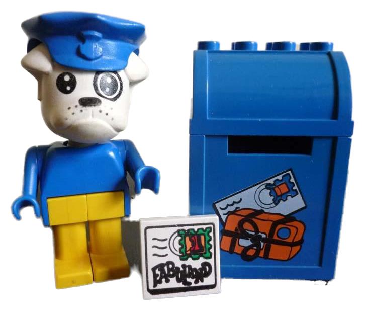 LEGO 3603 Fabuland Boris Bulldog and Mailbox | BrickEconomy