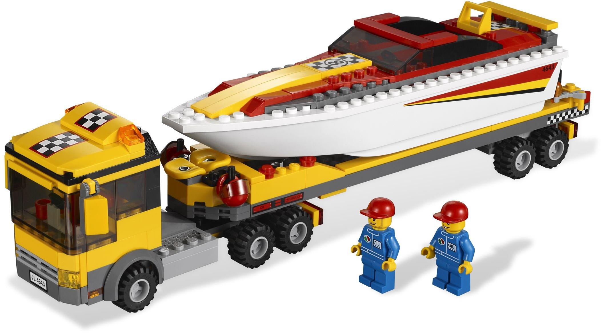Lego Bricks Lego Truck And Boat Trailer Lego set 4643 clearance