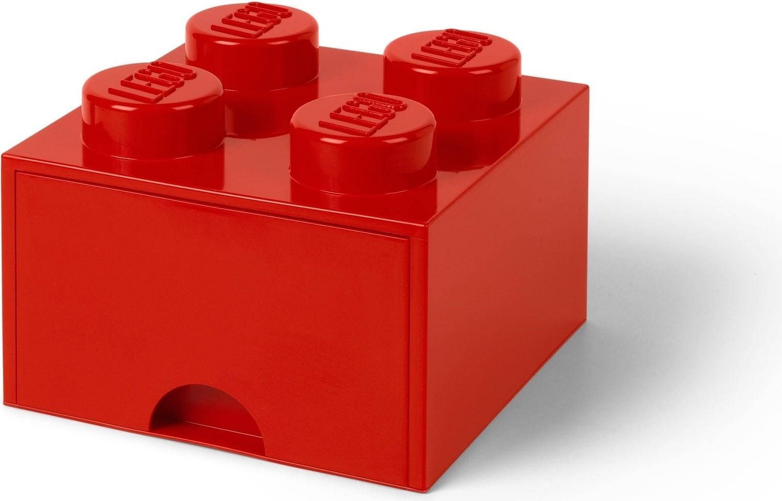 LEGO 5005872 4 Stud Red Desk Drawer | BrickEconomy