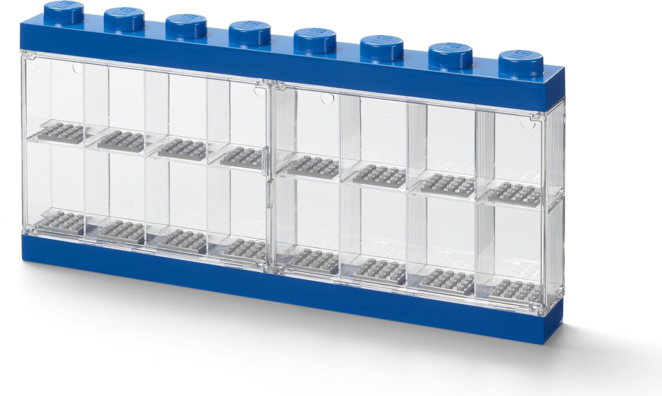 LEGO 5006155 Minifigure Display Case 16 (8 knob) Blue | BrickEconomy
