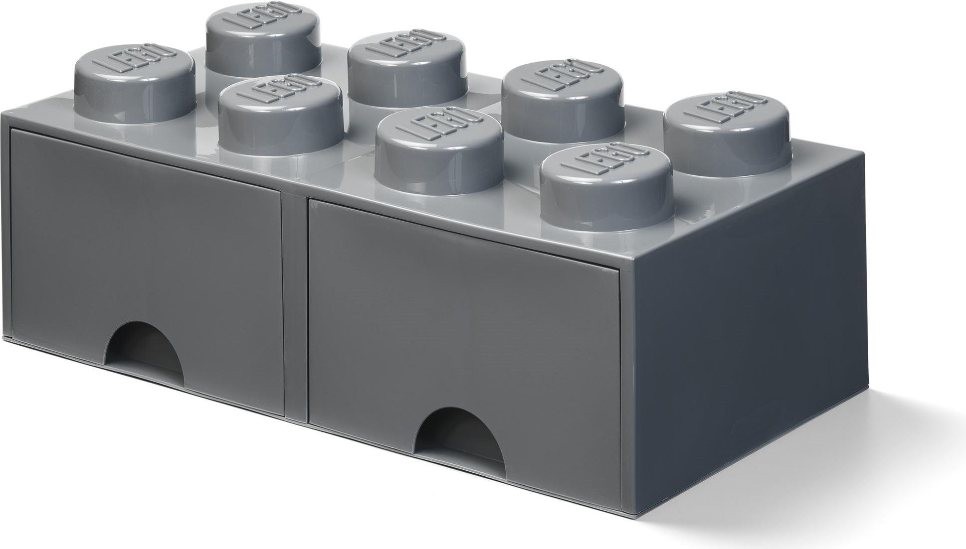 LEGO 5006329 8 Stud Dark Gray Storage Brick Drawer | BrickEconomy