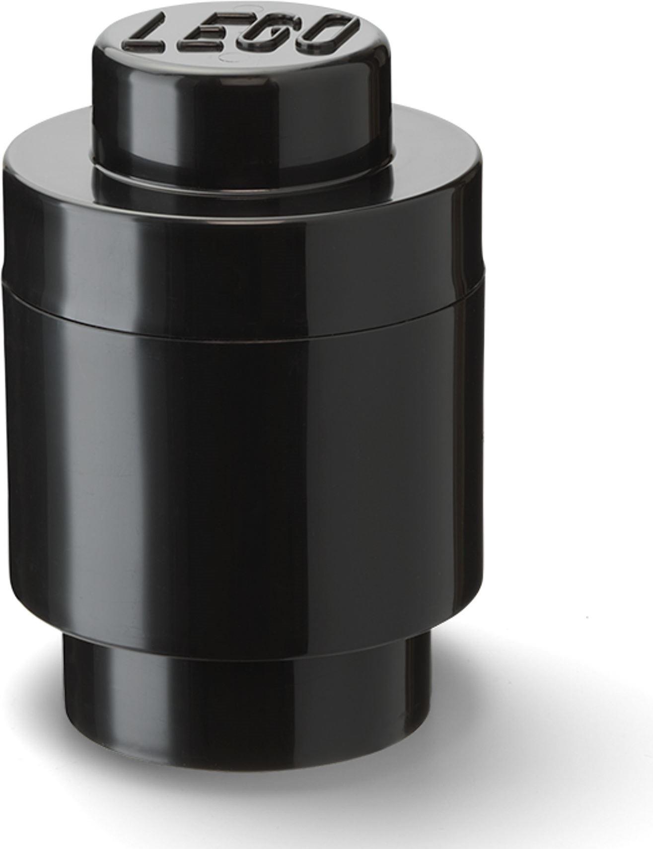 LEGO 5007000 1 Stud Round Storage Brick Black | BrickEconomy