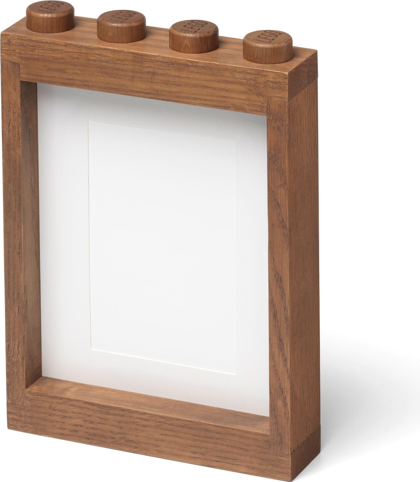 LEGO 5007110 Wooden Homeware Wooden Picture Frame Dark Oak | BrickEconomy