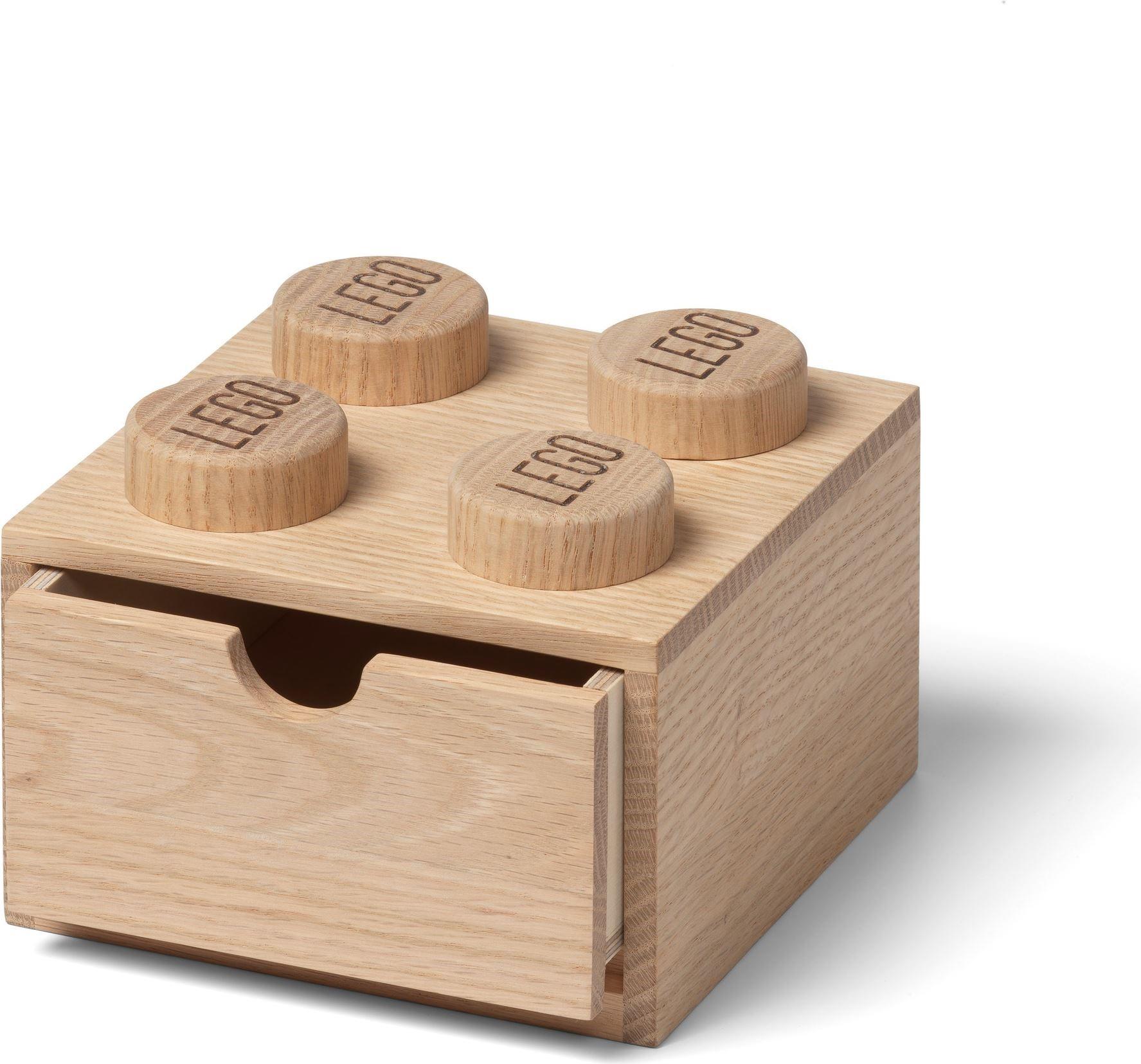 LEGO 5007113 Wooden Homeware Wooden Desk Drawer 4 Light Oak | BrickEconomy