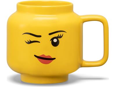 LEGO 5007876 Large Winking Girl Ceramic Mug | BrickEconomy