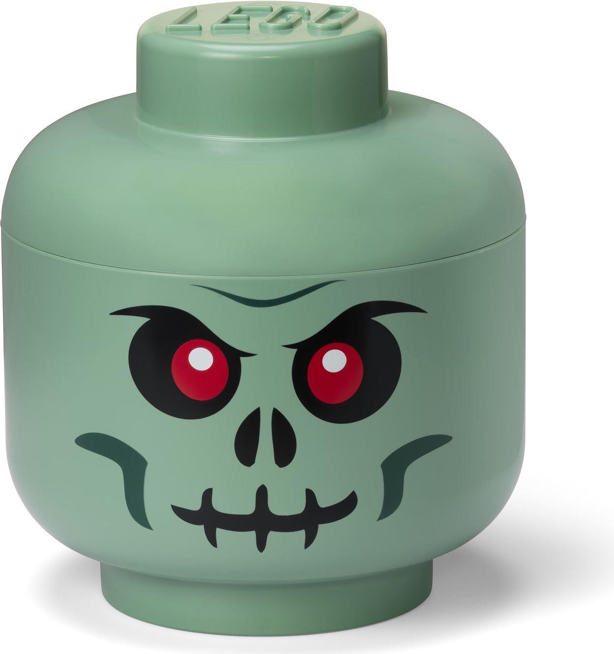 LEGO 5007889 Large Skeleton Storage Head Green | BrickEconomy