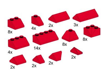 LEGO 5151 Roof Bricks Steep 45 Degrees Red | BrickEconomy