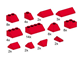 LEGO 5151 Roof Bricks Steep 45 Degrees Red | BrickEconomy
