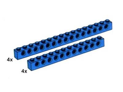 LEGO 5236 8 Technic Beams Blue | BrickEconomy