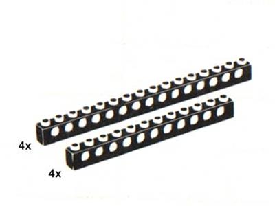 LEGO 5237 8 Technic Beams Black | BrickEconomy
