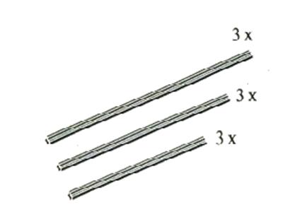 LEGO 5254 Technic Cross Axles Sizes 8, 10, 12 | BrickEconomy