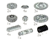 LEGO 5276 Technic Gear Wheels, Worm Gears and Racks, Universal Joints ...
