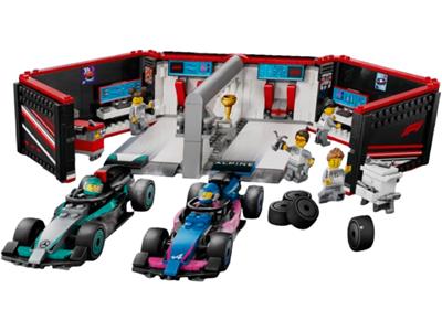 LEGO 60444 City Formula 1 F1 Garage & Mercedes-AMG & Alpine Cars ...