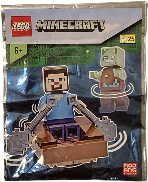 LEGO 662205 Minecraft Steve with Drowned Zombie | BrickEconomy