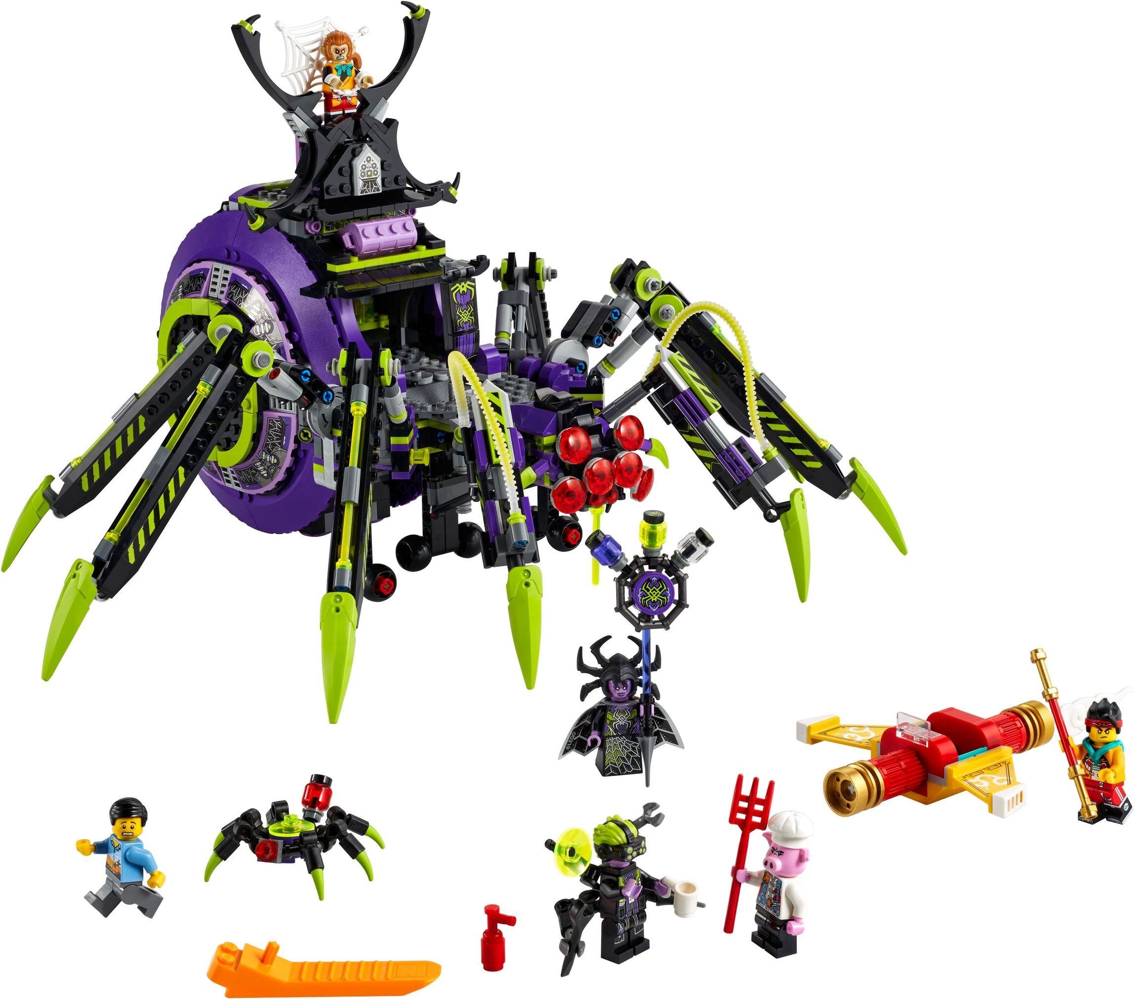 LEGO 80022 Monkie Kid Season 2 Spider Queen's Arachnoid Base | BrickEconomy