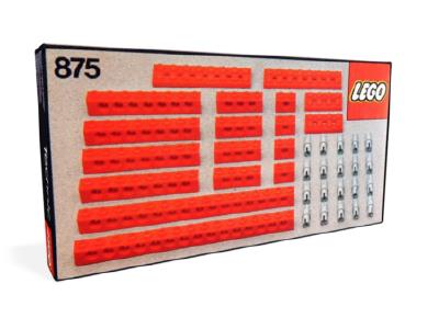 LEGO 875 Technic Red Beams with Connector Pegs | BrickEconomy
