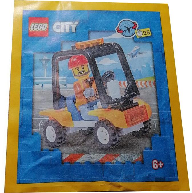 LEGO 952306 City Airport Worker with Service Car | BrickEconomy