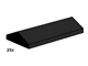 LEGO 2x4 Ridge Roof Tiles, Low Sloped Black | BrickEconomy