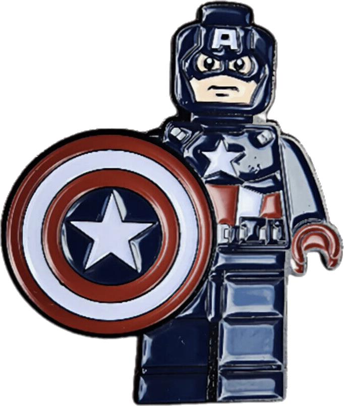 LEGO SDCC 2023 Captain America Pin | BrickEconomy